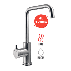 Brushed stainless steel boiling water tap | Stainless steel boiling tap