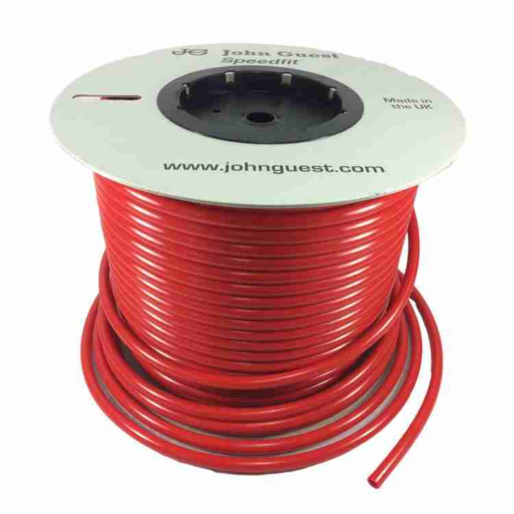 Red 12mm john guest tube | 12mm caravan water tube | John Guest 12mm tube