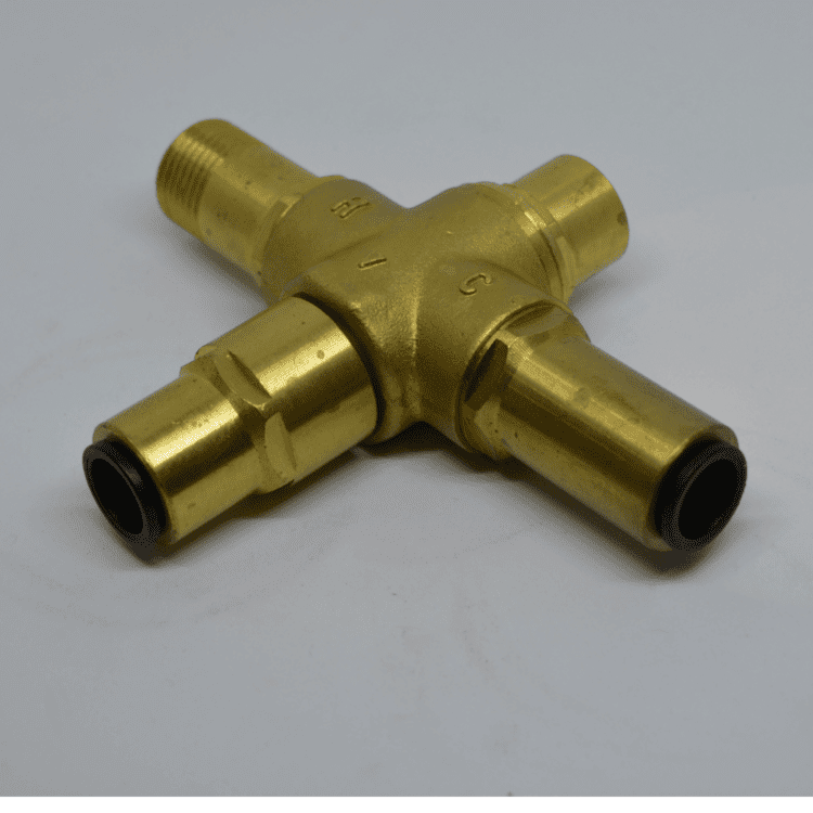 caravan hot water tempering valve | push on tempering valve | push on valve
