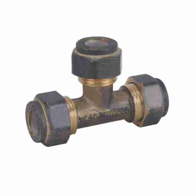 1/2" Brass Compression Tee | Brass Compression Tee | Brass Tee
