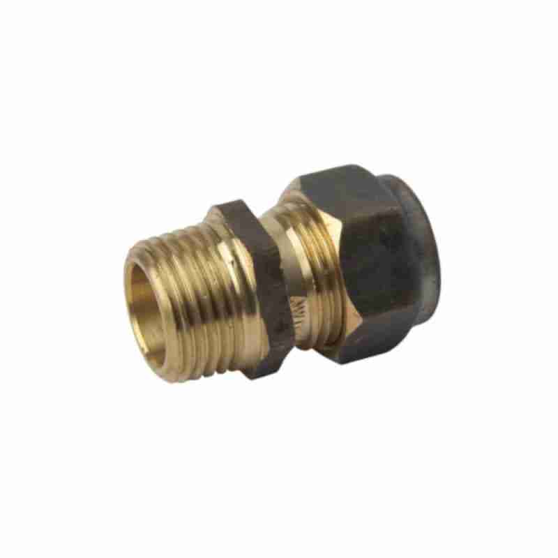 1/2" Brass male nylon compression union | 1/2" brass nylon union
