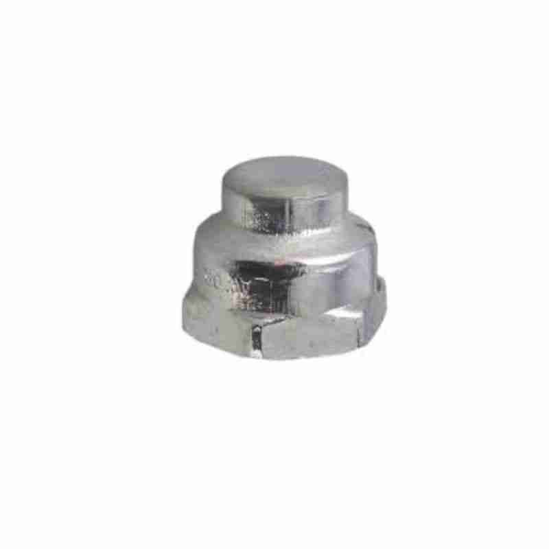 1/2" chrome plated flared compression cap | 1/2" chrome flared cap