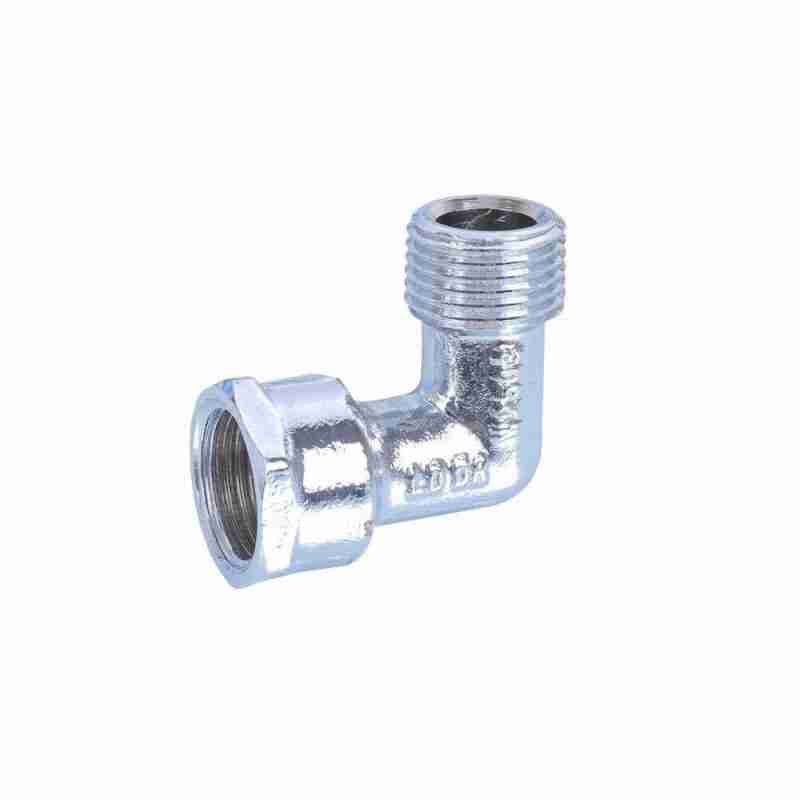 1/2" chrome plated threaded elbow | 1/2" chrome plated brass elbow