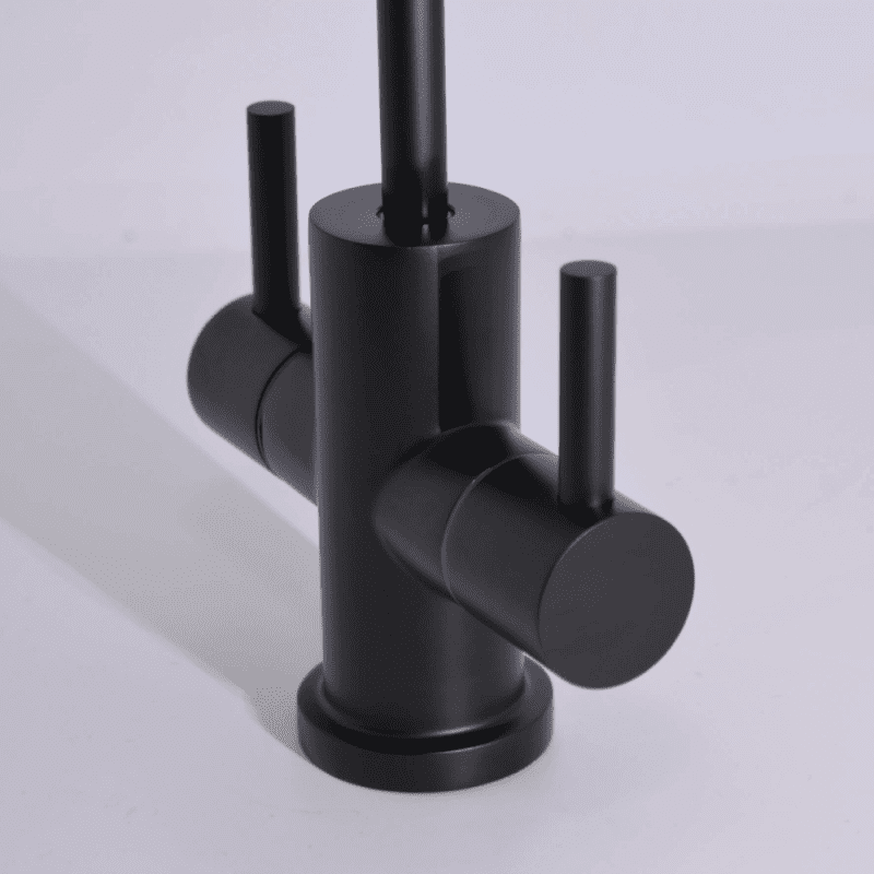 Black dual water filter tap | Matte black dual water filter tap