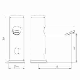 Gooseneck glow sensor tap | Gooseneck glow sensor tap 100-0108