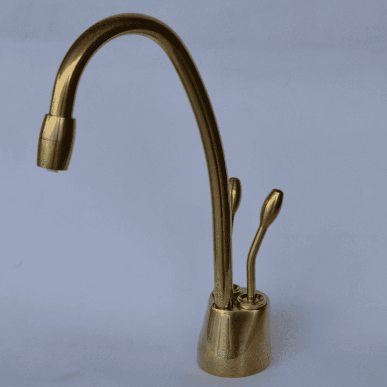 brushed gold boiling chilled water tap | Gold boiling water tap