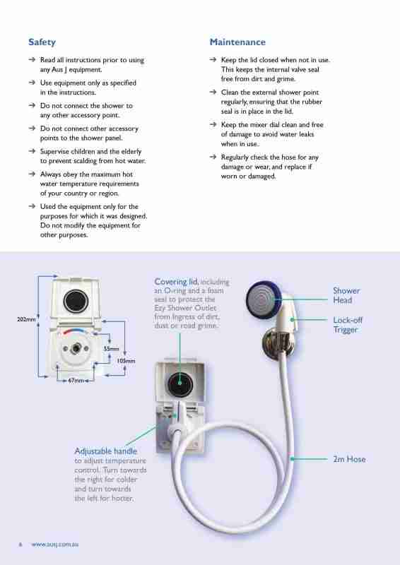 Caravan external shower | Caravan external shower mixer