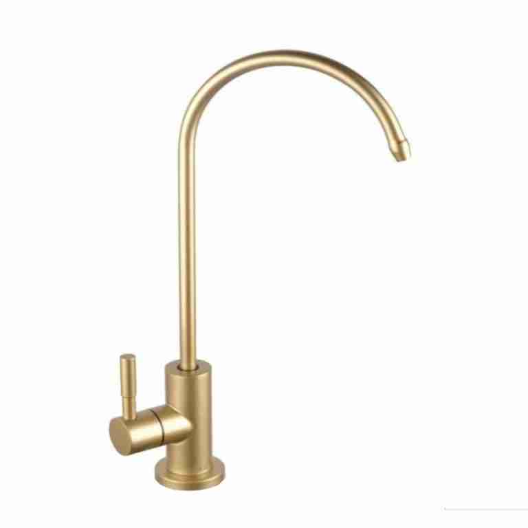 Gold water filter tap | Gold filter tap | Brushed gold filter tap