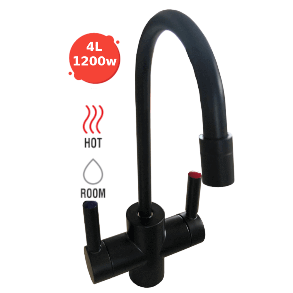 Everboil 3B Black Boiling Water Tap | Everboil boiling water tap