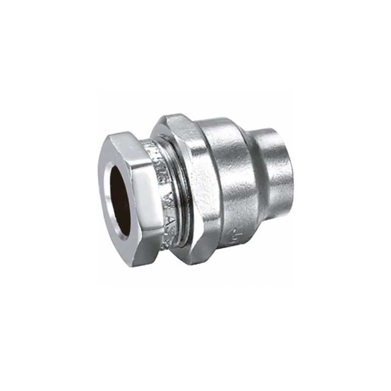 1/2" Chrome Plated Brass Flared Compression Union | 1/2 chrome ...
