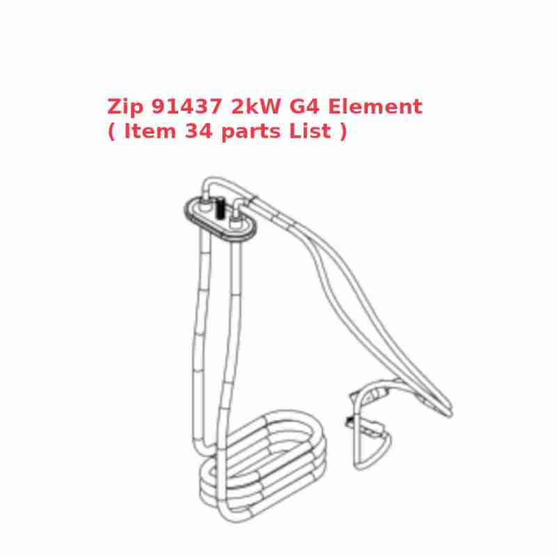 Zip 91437 2kW G4 element | Zip 91437 | Zip 91437 element