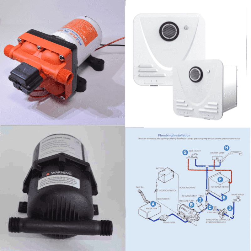 Caravan gas hot water system | Caravan gas hot water