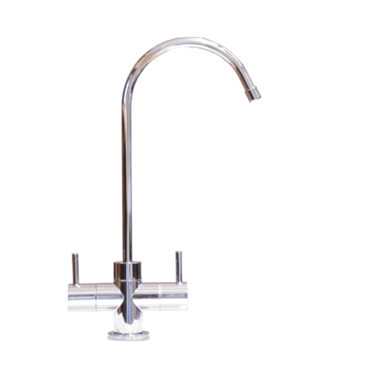 Chrome dual water filter tap | Chrome twin water filter tap